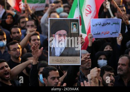 Iranians attend an anti-government protest in Tehran, Iran, Friday, Jan ...