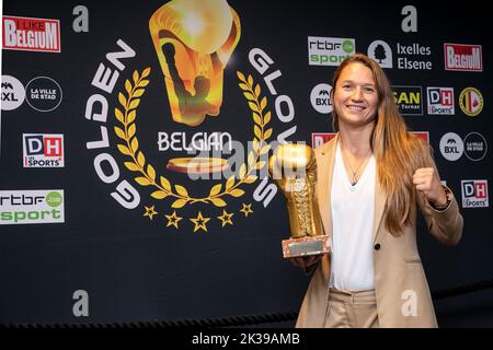 Oshin Derieuw pictured during the Golden Gloves boxing award show ...