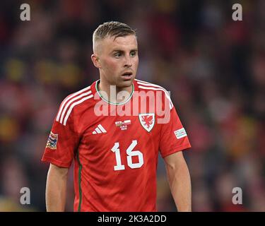 Cardiff, United Kingdom. 25th September, 2022. Joe Morrell of Wales ...