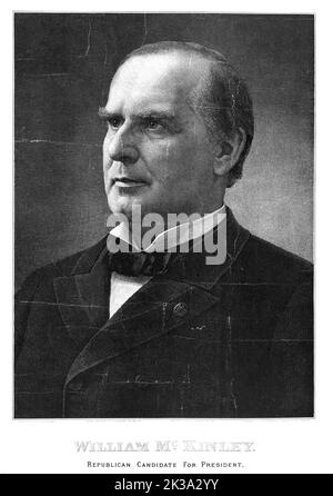 Portrait of Republican 25th President of the United States, William ...