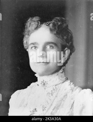 A portrait of Ida Saxton McKinley, wife of William McKinley, the 25th ...