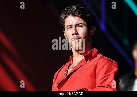 The Jonas Brothers at the 2022 Global Citizen Festival in Central Park ...