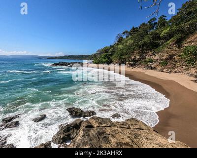 View of untouched Playa Cocalito Beach, Puntarenas, Costa Rica Stock ...