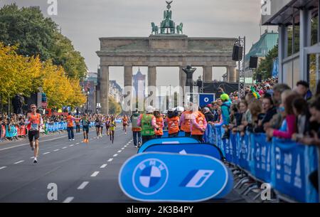 Berlin, Germany. 25th Sep, 2022. Athletics: Marathon, men's decision ...
