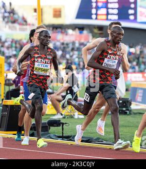 Abel Kipsang of Kenya competing in the men’s 1500m final at the ...