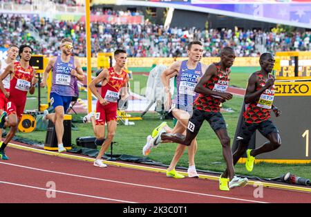 Abel Kipsang of Kenya competing in the men’s 1500m final at the ...