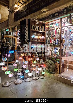 Souvenirs shops in Souq Wakif. Souq Wakif is one of the main ...