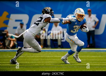 Jacksonville Jaguars cornerback Tyson Campbell (32) runs during an NFL ...