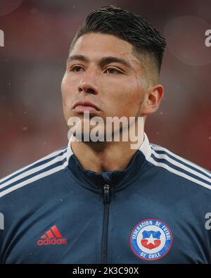 Brayan Cortes of Chile during the international friendly match between ...