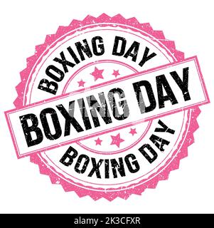 BOXING DAY text written on blue grungy stamp sign Stock Photo - Alamy