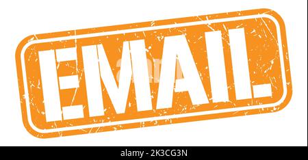 email text written on orange grungy stamp sign Stock Photo - Alamy