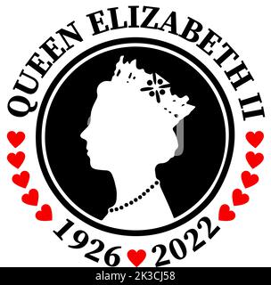 Queen Elizabeth II Emblem SVG PNG Pdf - Eemembrance Emblem - English ...