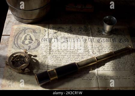 Example of a 17th Century Royal declaration to a ship's captain to ...