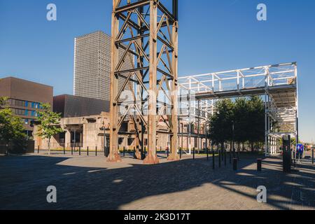 Esch Belval, Luxembourg-September 2022: street life in the modern ...