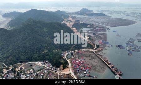 NINGDE, CHINA - SEPTEMBER 23, 2022 - An aerial photo shows an offshore ...