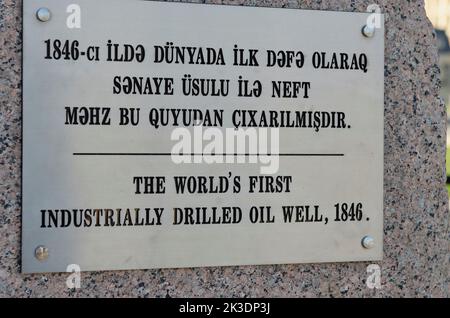The world's first industrially drilled oil well from 1846 located in ...