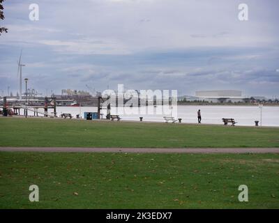The Promenade By The River Thames Gravesend Kent UK Stock Photo - Alamy