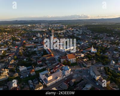 Aerial view of the city of Turda in Romania Stock Photo - Alamy