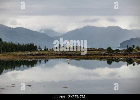 Isle of Ornsay Lighthouse, in the south of Skye often known as the ...