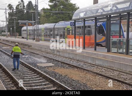 Train station in the city of Lecce, Puglia,Italy Stock Photo - Alamy