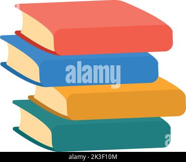 Pile of books, library publications textbooks Stock Vector Image & Art ...