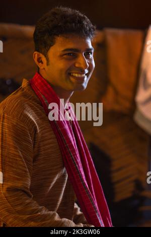 Portrait of cheerful Bihar man looking at camera Stock Photo - Alamy