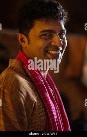 Portrait of cheerful Bihar man looking at camera Stock Photo - Alamy