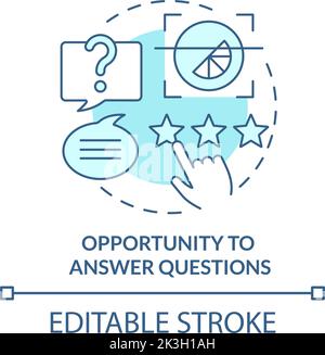 Opportunity to answer questions concept icon Stock Vector Image & Art ...