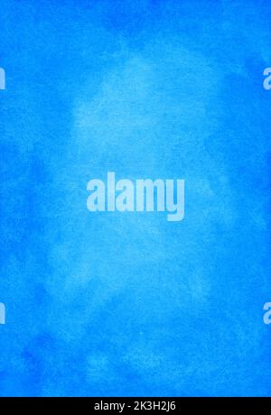 Watercolor blue background painting texture. Vintage hand painted ...