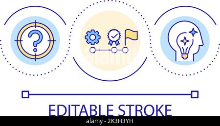 Goal setting loop concept icon Stock Vector Image & Art - Alamy