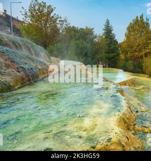 Karahayit Curative Red Spring in Denizli Province of Turkey Stock Photo ...