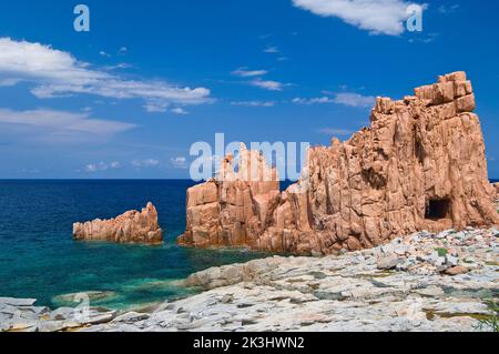 Rocce Rosse, Arbatax, Tortolì, Ogliastra, Sardinia, Italy Stock Photo ...
