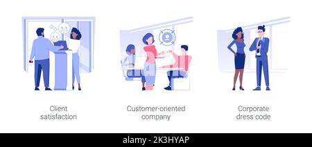 Corporate dress code isolated concept vector illustration. Colleagues ...