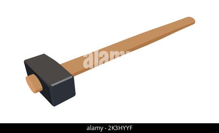 Sledgehammer, hammer, tool, hammer vector, Sledgehammer isolated on ...