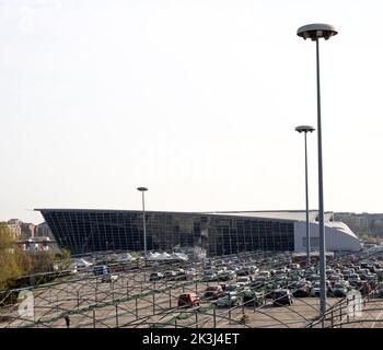 turin lingotto old industrial building detail Stock Photo - Alamy