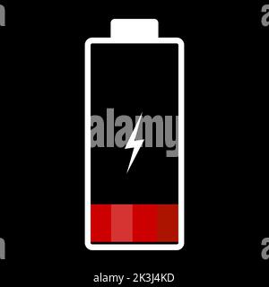 Low battery illustration. Vector image Stock Vector Image & Art - Alamy