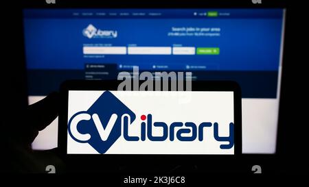 Cv-library job search website Stock Photo - Alamy