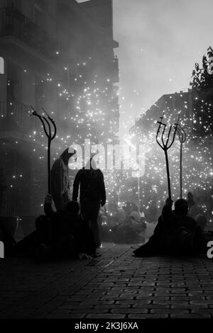 Molins demons with their forks celebrating a local holiday Stock Photo ...