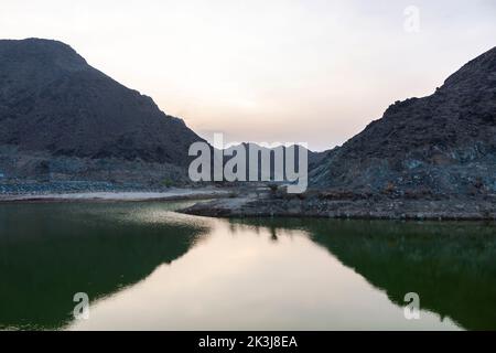 Shawka Dam, which is situated in Wadi Shawka on the eastern exteriors ...