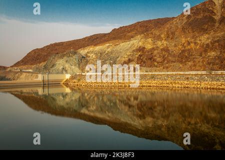 Shawka Dam, which is situated in Wadi Shawka on the eastern exteriors ...
