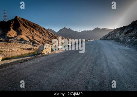 Shawka Dam, which is situated in Wadi Shawka on the eastern exteriors ...
