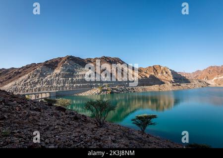 Shawka Dam, which is situated in Wadi Shawka on the eastern exteriors ...
