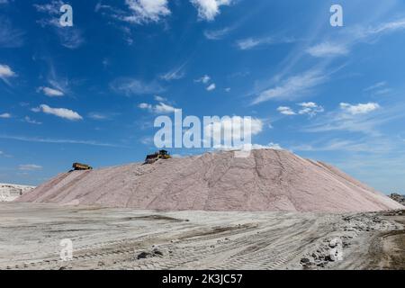 Salt industry, La Pampa, patagonia Argentina Stock Photo - Alamy