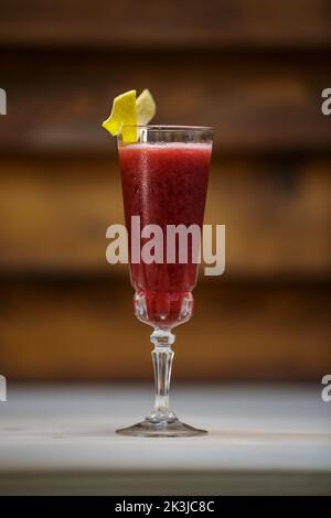 Lemon Juice on a vintage background as detailed close-up shot ...