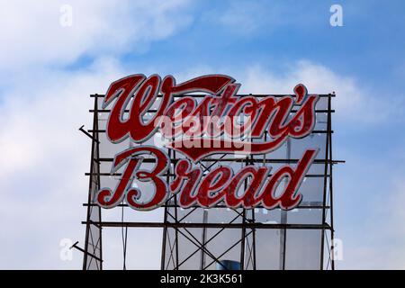 Large sign of Weston’s Bread bakery Kitchener Ontario Canada Stock ...