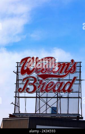 Large sign of Weston’s Bread bakery Kitchener Ontario Canada Stock ...