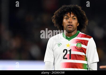 ALMERE - Diego Biseswar of Suriname during the International Friendly match between Suriname and ...