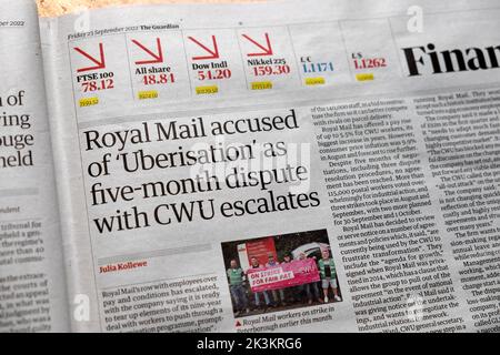 'Royal Mail accused of 'Uberisation' as five-month dispute with CWU ...
