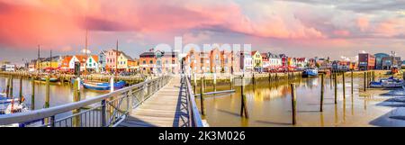 Historical marina of Husum, Germany Stock Photo - Alamy