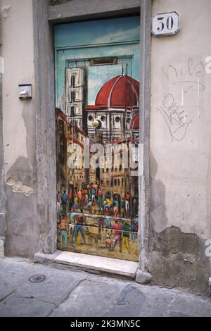 Street Mural Florence Italy Stock Photo - Alamy